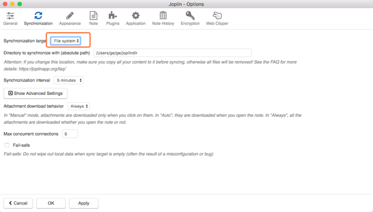 markdown 软件 joplin 安装及网盘同步 | 月小升网络笔记